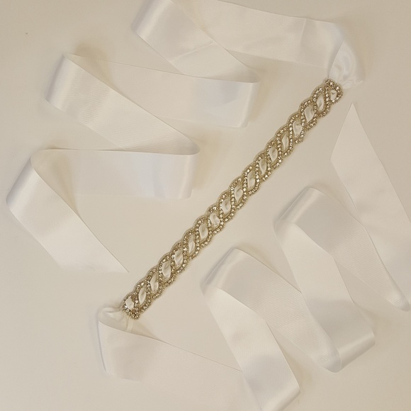 David's Bridal | Accessories | Davids Bridal Wedding Crystal Braided ...